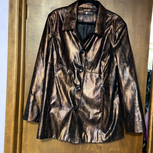 Jackets & Coats | Toni Morgan Snake Print Blazerjacket So Unique And ...